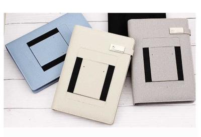 China PU Leather Notebook Organizer Corporate Gift Wireless Charging For Business for sale