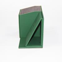 China Multipurpose Leather Pencil Holder Desk Wireless Charging LED Custom Logo PU Leather Pen Holder for sale