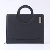 China A4 Ring Binder Leather Business Portfolio Multicolor Portable Custom Logo for sale