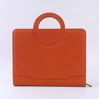 China A4 Ring Binder Leather Business Portfolio Multicolor Portable Custom Logo for sale