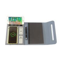 China Foldable Portable Wireless Charging Notebook Diary With Powerbank for sale