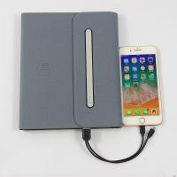 China Foldable Portable Wireless Charging Notebook Diary With Powerbank for sale