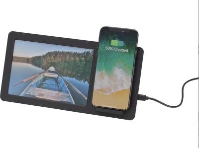 China Wireless Charging Smart Digital Picture Frame , 10W Electric Picture Frame for sale