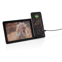 China Recycled Smart Digital Wireless Charger Picture Frame Multifunctional ABS Material for sale