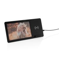 China OEM 5W Digital Wireless Charger Picture Frame Ultralight With Alarm Clock for sale