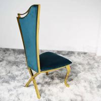 China Contemporary High End Velvet Dining Chairs Ballroom Chairs OEM ODM for sale