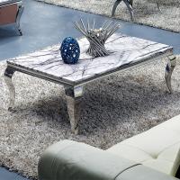 China Matte Finish Glass Coffee Tea Table Modern Bar Table Rectangle Shape for sale