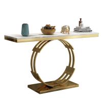 China Contemporary Marble Console Tables With Stainless Steel - Elegant Design for sale