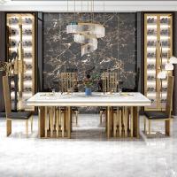 China Marble Oversize Dining Table Luxury Rectangle Shape Medium Size for sale