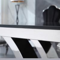 China Stainless Steel Square Hotel Ballroom Dining Table SEDIA Furniture for sale