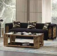 China Modern Elegance: Stainless Steel Marble Dining Table For Homes for sale