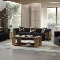 China Modern Elegance: Stainless Steel Marble Dining Table For Homes for sale