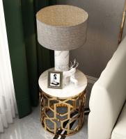 China OEM ODM Combination Round Coffee Table With Marble Top for sale