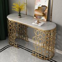 China Long Marble Entrance Console Table 120cm/150cm Customized Color for sale