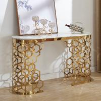 China Long Marble Entrance Console Table 120cm/150cm Customized Color for sale