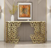 China Long Marble Entrance Console Table 120cm/150cm Customized Color for sale