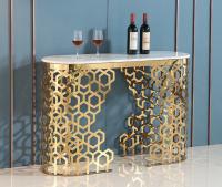 China Long Marble Entrance Console Table 120cm/150cm Customized Color for sale