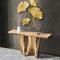 China Multifunctional Modern Entryway Console Table Glossy Finish for sale