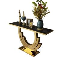 China Rectangular Modern Marble Entrance Console Table Width 45cm for sale
