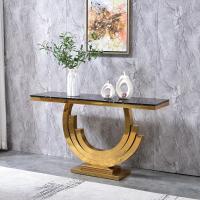 China Rectangular Modern Marble Entrance Console Table Width 45cm for sale