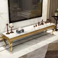 China Stainless Steel Modern TV Cabinet Console Coffee Tables 2M for sale