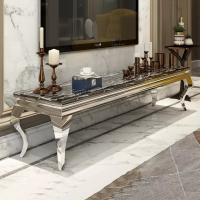 China Stainless Steel Modern TV Cabinet Console Coffee Tables 2M for sale