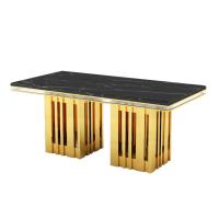 China Modern Oversize Dining Table With Marble Top For Functionality for sale