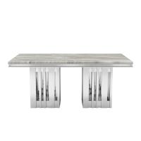 China Modern Oversize Dining Table With Marble Top For Functionality for sale