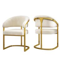 China Apartment Luxury Dining Chair With Backrest No Armrest for sale