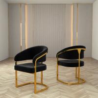 China Apartment Luxury Dining Chair With Backrest No Armrest for sale