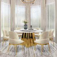 China Stainless Steel Velvet Dining Room Chairs For Leisure Facilities for sale