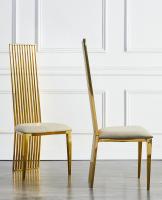 China Light Luxury Fancy Kitchen Chairs High End Dining Chairs Backrest Included for sale