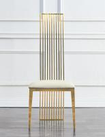China Light Luxury Fancy Kitchen Chairs High End Dining Chairs Backrest Included for sale