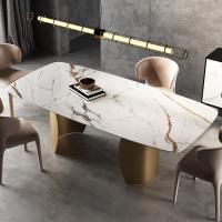 China Luxury Marble Square Dining Table, Used For Wedding Invitations for sale