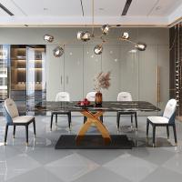 China Light Luxury Functional Granite Dining Table In Rectangle Shape for sale