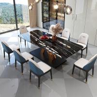 China Light Luxury Functional Granite Dining Table In Rectangle Shape for sale