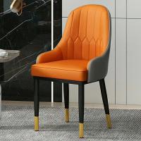 China Luxury Kitchen Brushed Steel Dining Chairs Without Wheels for sale