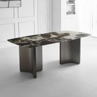China Modern Stainless Steel Dining Tables With Marble Tops For Wholesale for sale