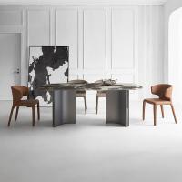 China Modern Stainless Steel Dining Tables With Marble Tops For Wholesale for sale