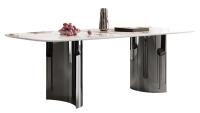 China Light Luxury Stainless Steel Marble Dining Tables Height 0.78m for sale