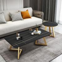 China Rectangle SS Modern Marble Coffee Tea Table Matte Finish for sale