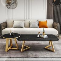 China Rectangle SS Modern Marble Coffee Tea Table Matte Finish for sale
