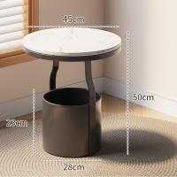 China SEDIA Marble Edge Glass Top Sofa Side End Table Sleek Design for sale