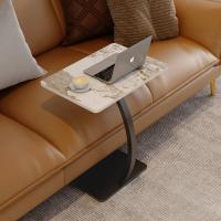 China Stainless Steel Sofa Side Table Under Couch For Living Room for sale