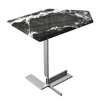 China Modern Sofa Side Table With Stainless Steel Leg Marble Counter Top for sale
