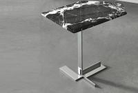 China Modern Sofa Side Table With Stainless Steel Leg Marble Counter Top for sale