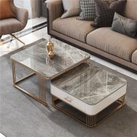 China SEDIA White Square Marble Top Coffee Table For Apartment for sale