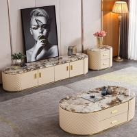 China Oval Shape Coffee Tea Table Tea Serving Table Smooth Finish for sale