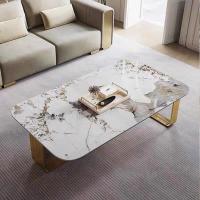 China Square Marble Coffee End Tables Combination For Living Room for sale