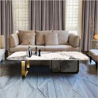 China Square Marble Coffee End Tables Combination For Living Room for sale